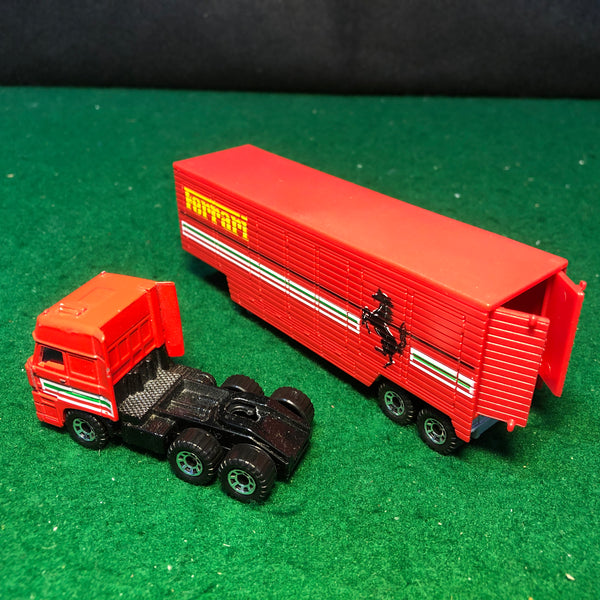 Ferrari Team Transporter DAF 3300 & Low Bed Trailer by Matchbox 1:86 H ...