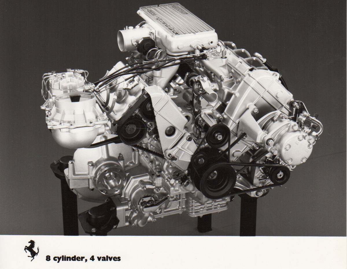 Ferrari 8 Cylinder 4 Valves (QV) Engine Photo – Albaco Collectibles