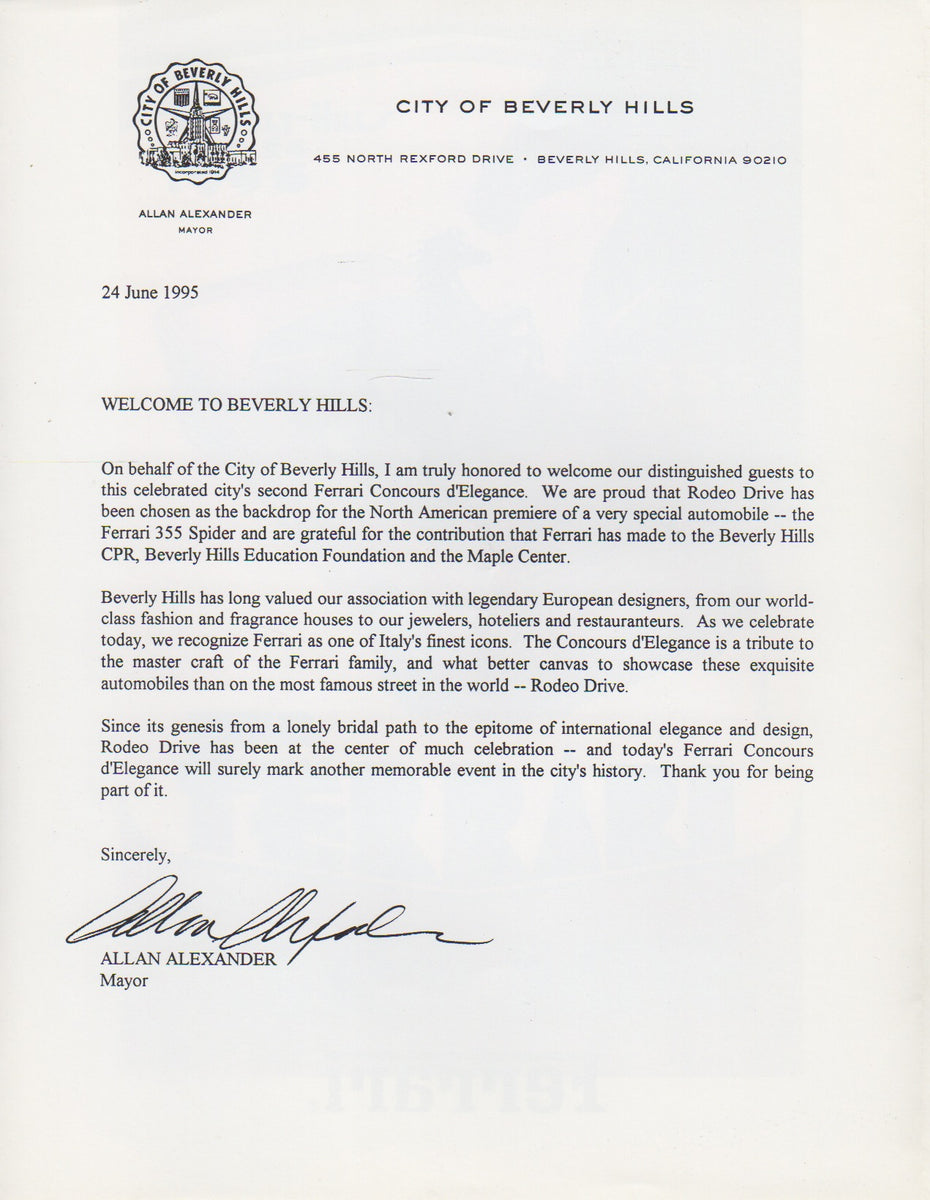Ferrari F355 Spider Rodeo Drive Introduction Brochure – Albaco Collectibles