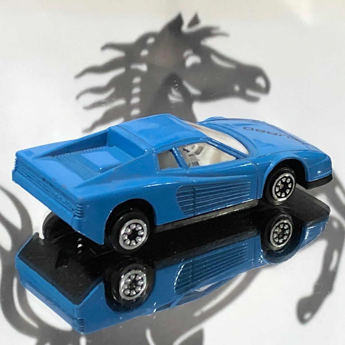 Ferrari Testarossa Blue "Turbo" by Tootsietoy 1:64 (112)(No box ...