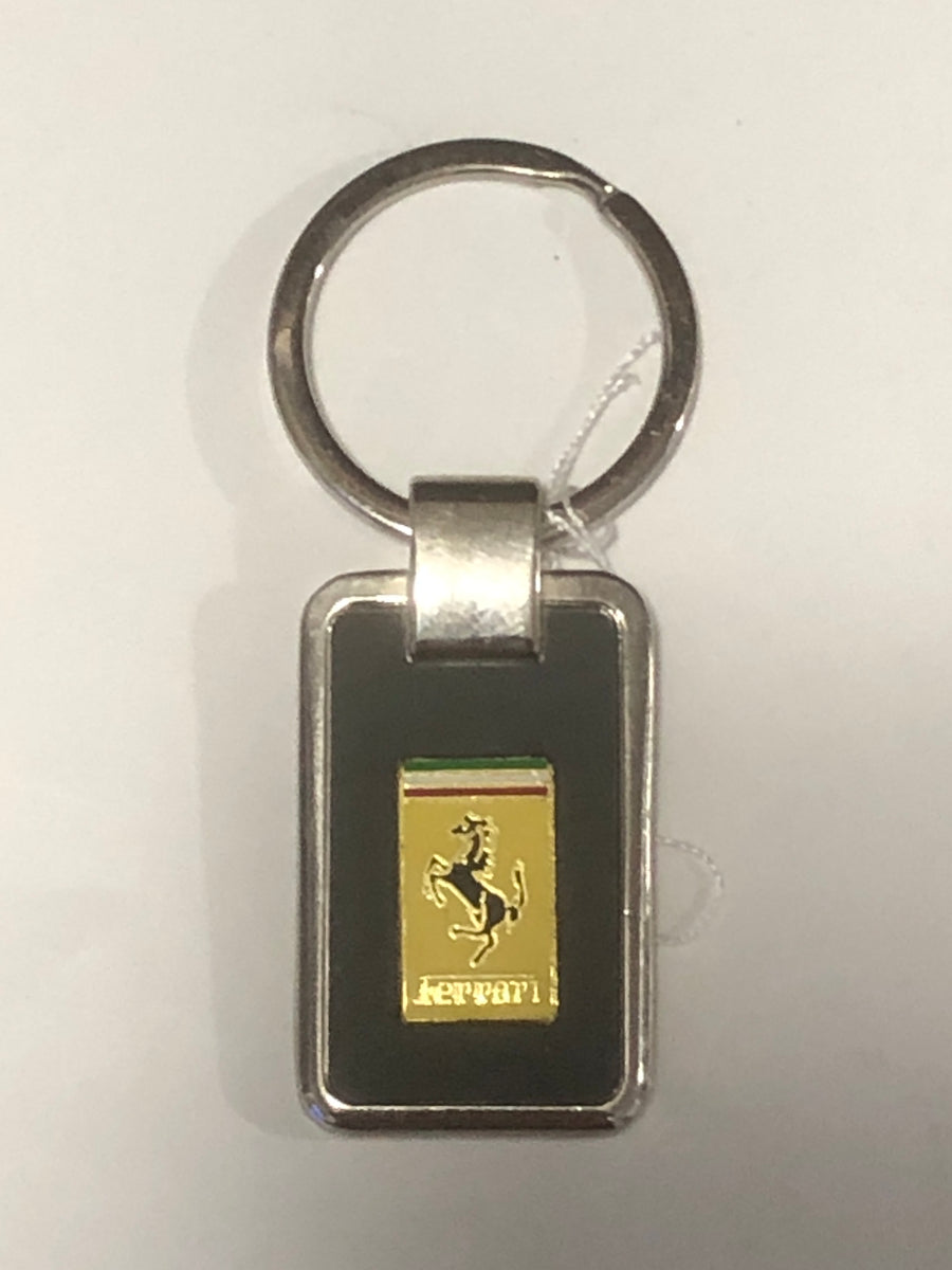 Ferrari Key Chain - Black on Steel & Emblem – Albaco Collectibles