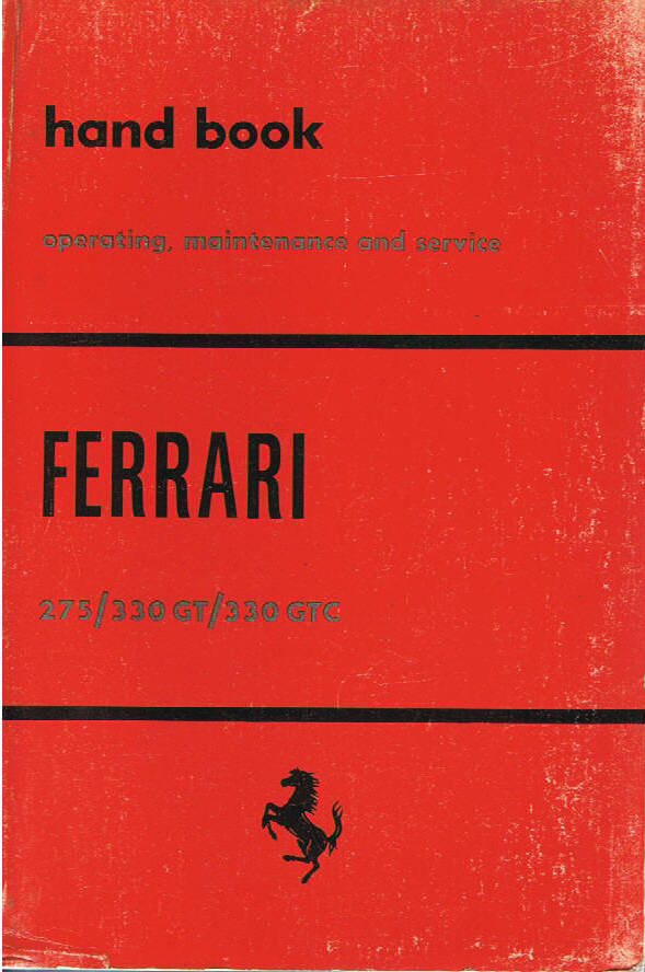 Ferrari 275 330 GT 330 GTC Hand Book by Carbooks – Albaco Collectibles